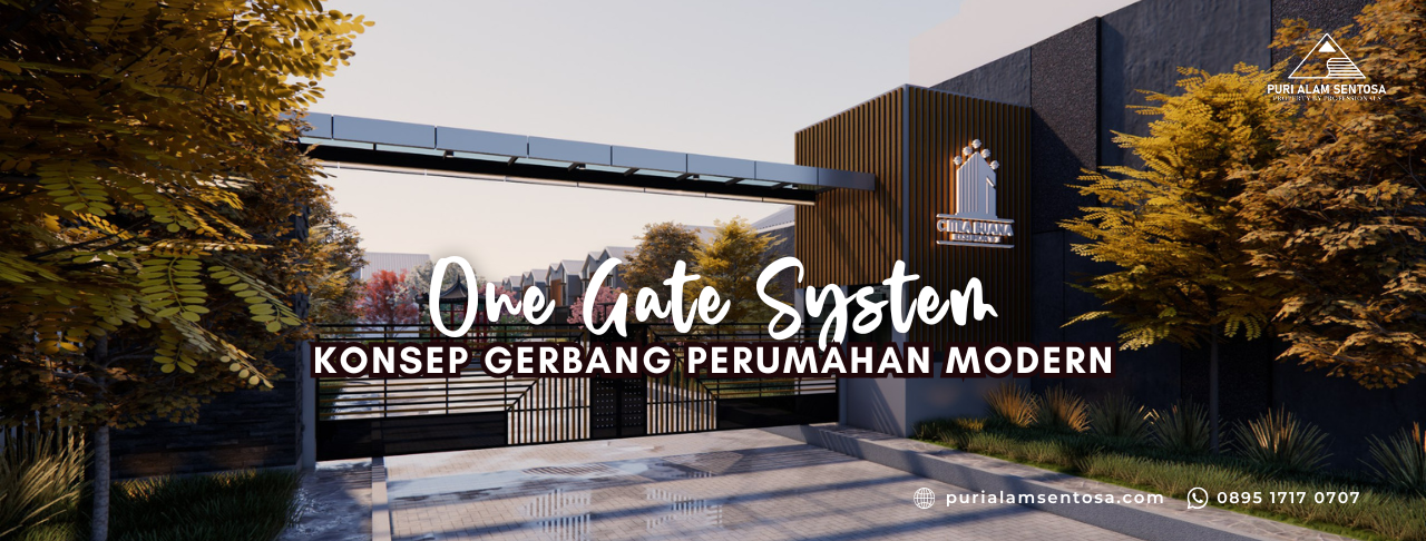 One Gate System: Konsep Gerbang Perumahan Modern Solo